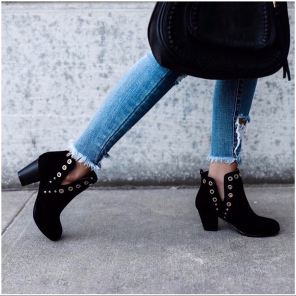 Shoes | Grommet Cut Out Side Bootie | Poshmark